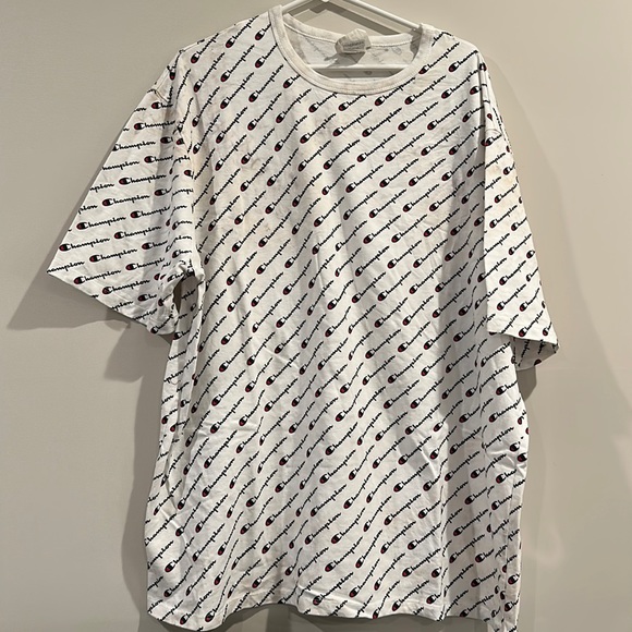 Champion | Shirts | Vintage Champion All Over Logo Design Tshirt | Poshmark